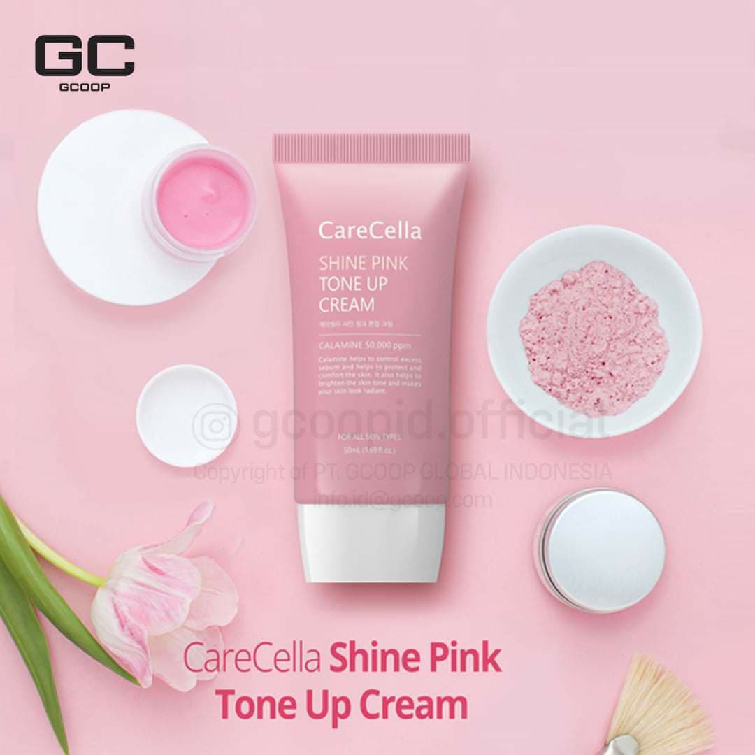 CareCella Shine Pink Tone Up Cream - Cream wajah sekali pakai mate